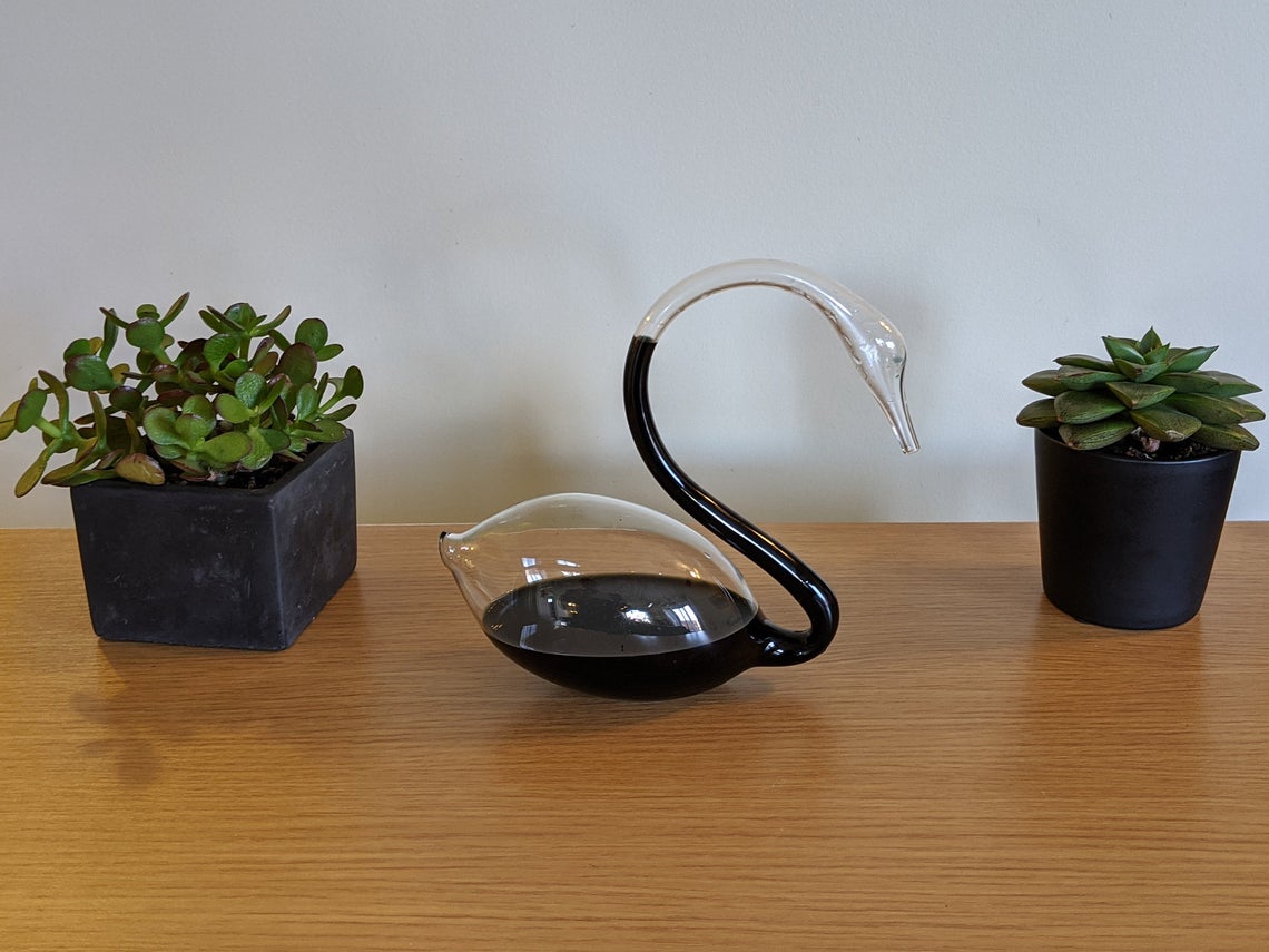 Black Swan Storm Glass Barometer – Blackswan Hourglass